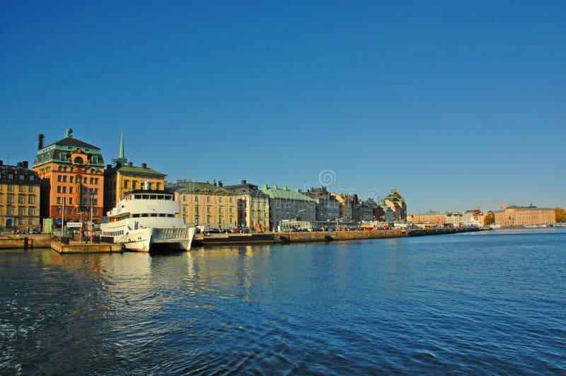 Stockholm Harbour stock image. Image of boat, water, harbour - 2460793