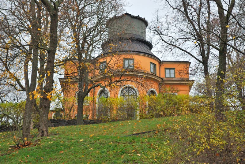 Stockholm observatory stock image. Image of park, building - 35012833