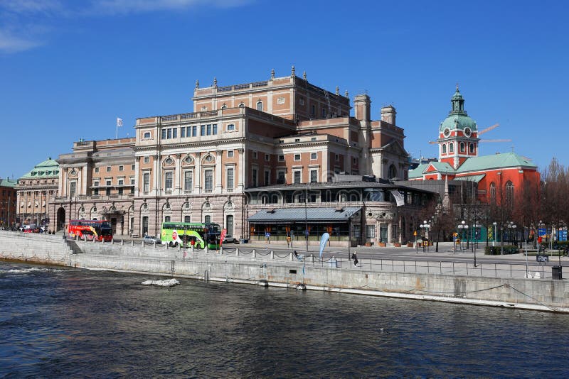 Stockholm Opera House Schweden Redaktionelles Stockfoto - Bild von ...