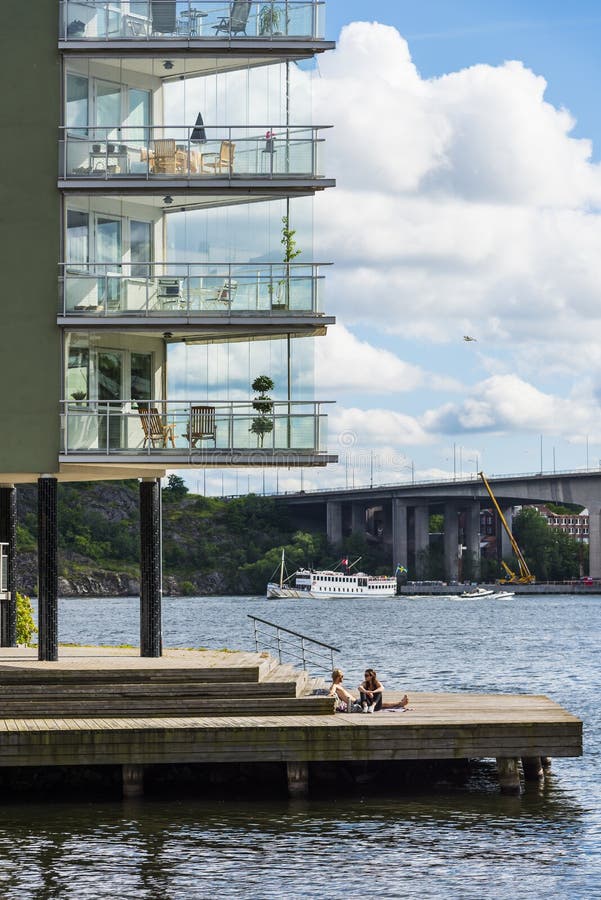 Stockholm Par L'eau : Lilla Essingen Photo éditorial - Image du petit ...