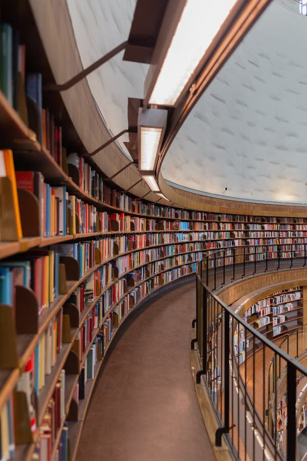 Stochkolm City Public Library Panoramic View Editorial Image - Image of ...