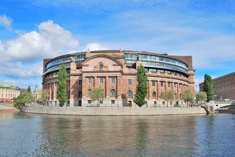 Stockholm, Riksdag stock photo. Image of architectural - 21290294