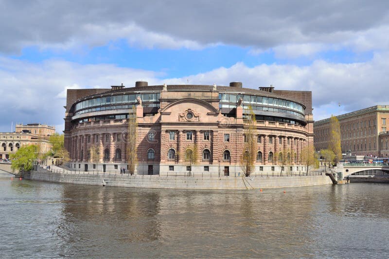 Stockholm, Riksdag stock photo. Image of architectural - 21290294