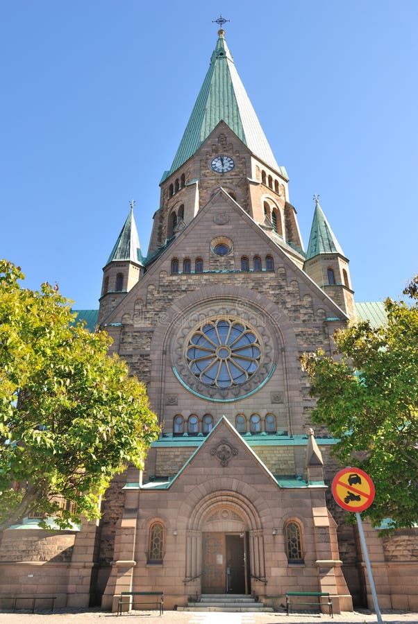 Stockholm. St. Sofia Church Stock Image - Image of landmark, sweden ...