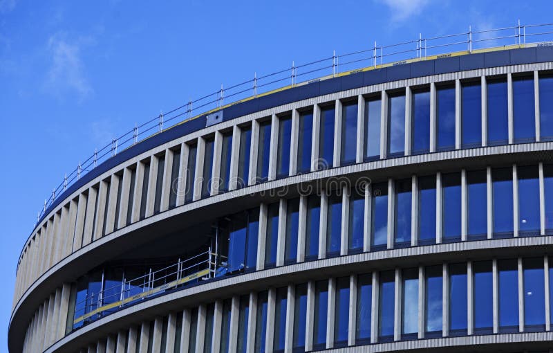 Round Modern Building Under Construction Editorial Image - Image of ...