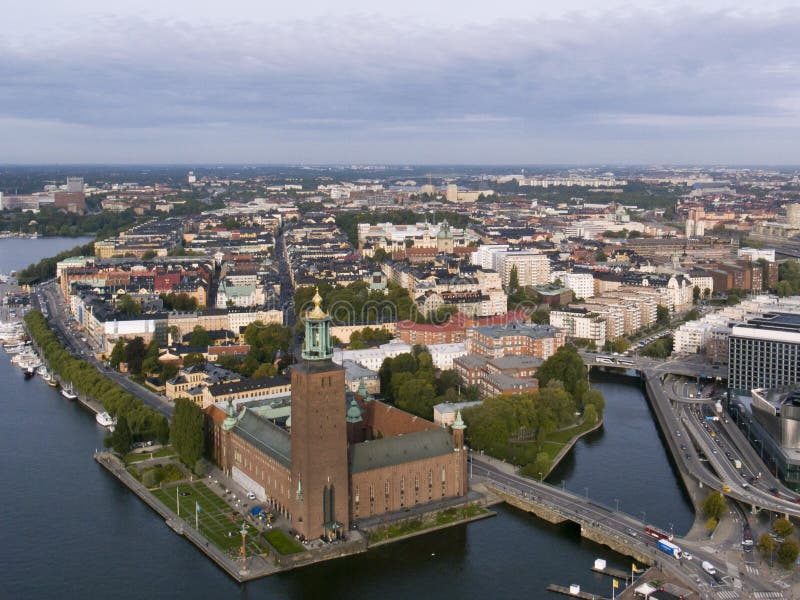 Stockholms Stadshus stock image. Image of town, kite - 28324151