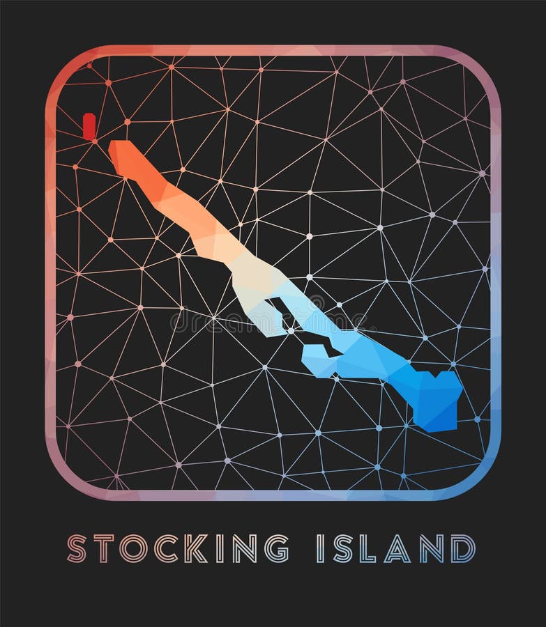 Stocking Island Map Design. Stock Vector - Illustration of creative ...