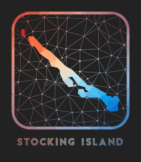 Stocking Island Map Design. Stock Vector - Illustration of creative ...