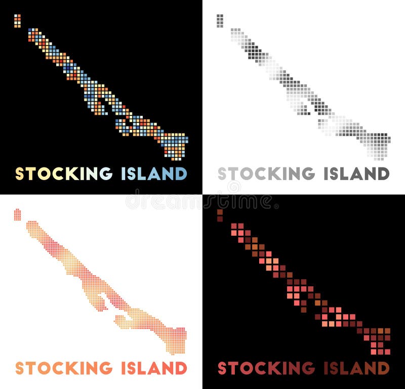 Stocking Island map. stock vector. Illustration of american - 213951973