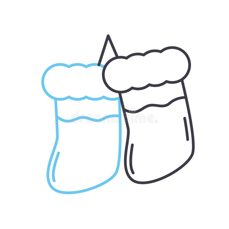Stockings Line Icon Outline Symbol Vector Illustration Concept Sign