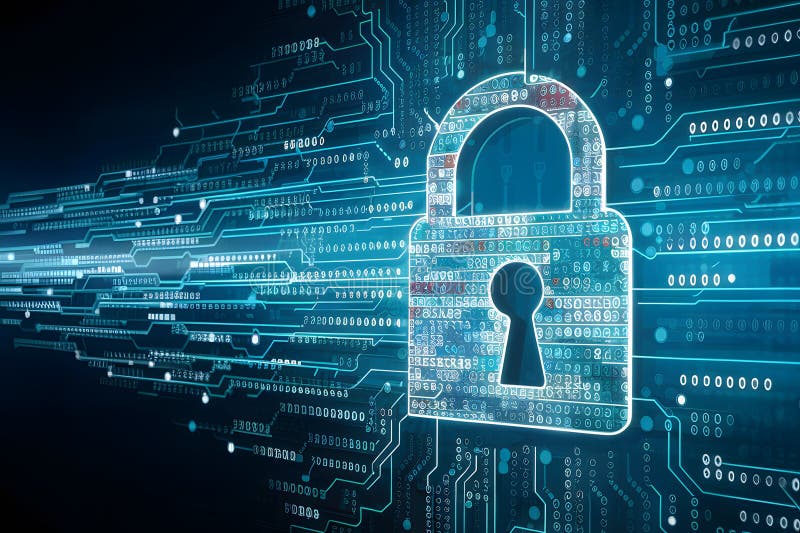 StockPhoto Padlock with Keyhole Icon in Personal Data Security ...