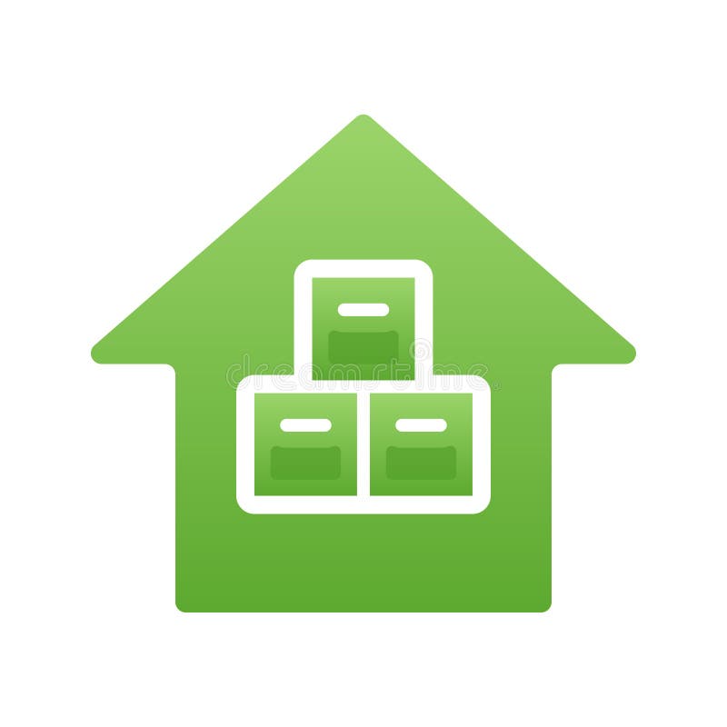 Stockpile Home Logo Gradient Design Template Icon Stock Vector ...