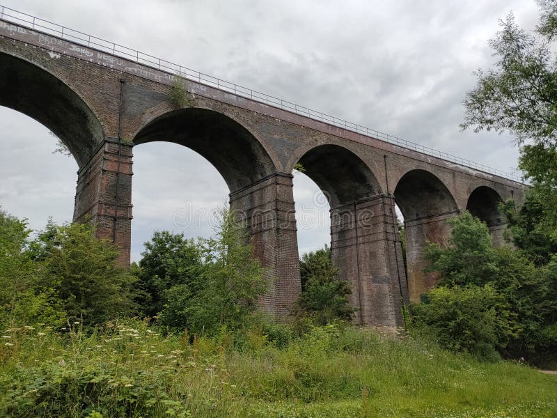 Stockport Aquaduct Train Railway Stock Photo - Image of train, aquaduct ...