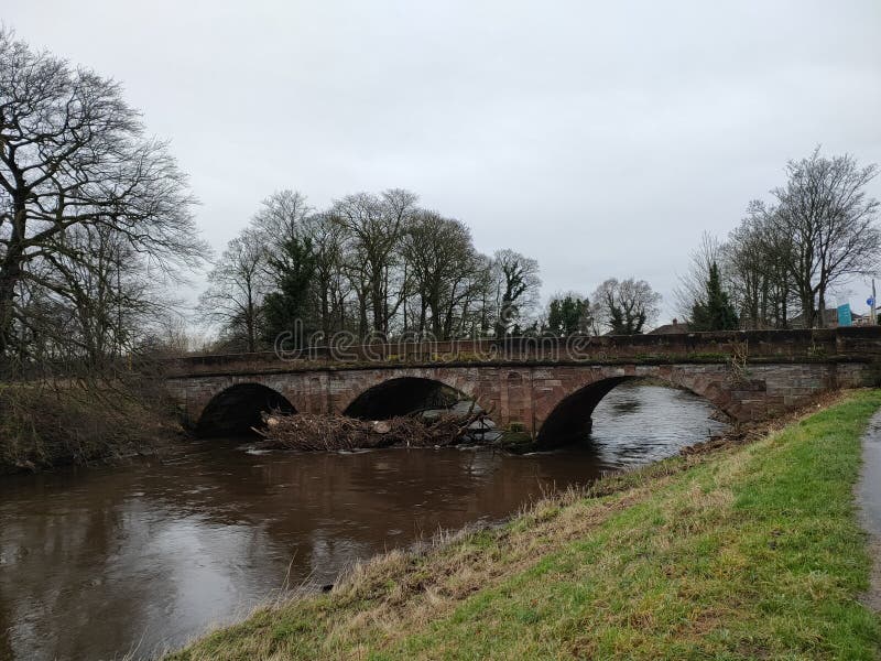 Stockport River Mersey Bridge Stock Photo - Image of tree, reservoir ...