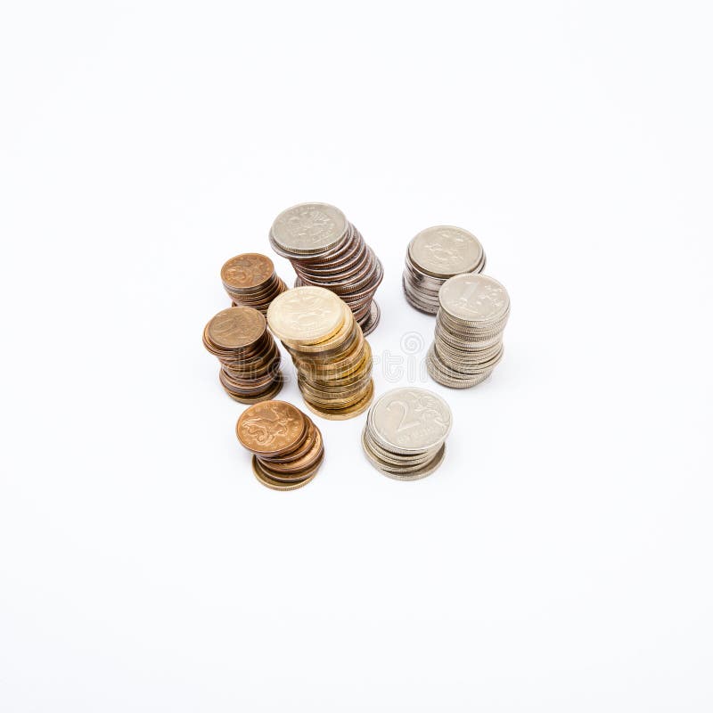 Stocks of coins stock image. Image of closeup, savings - 23282789