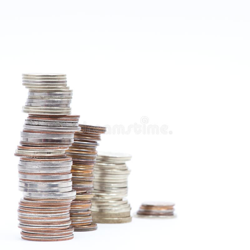 Stocks of coins stock photo. Image of heaped, sizes, financial - 23283188