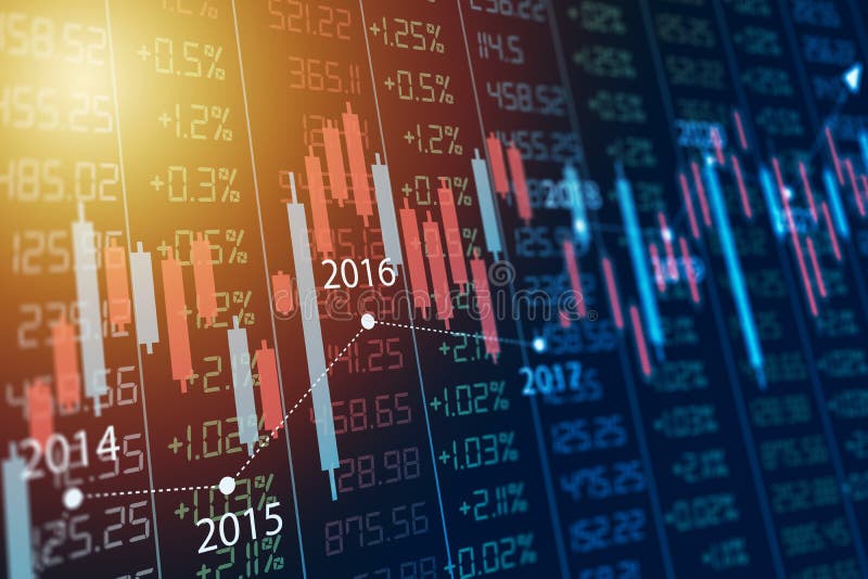 Stocks and Growth, Statistical Chart Showing Fluctuations in Financial ...