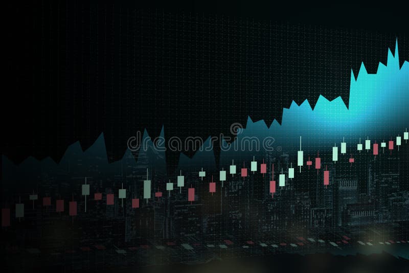 Stocks and Growth, Statistical Chart Showing Fluctuations in Financial ...