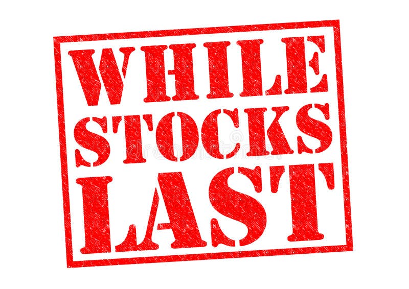 While Stocks Last stock vector. Illustration of icon - 18040977