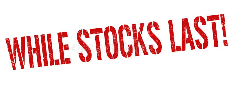 While Stocks Last stock vector. Illustration of icon - 18040977