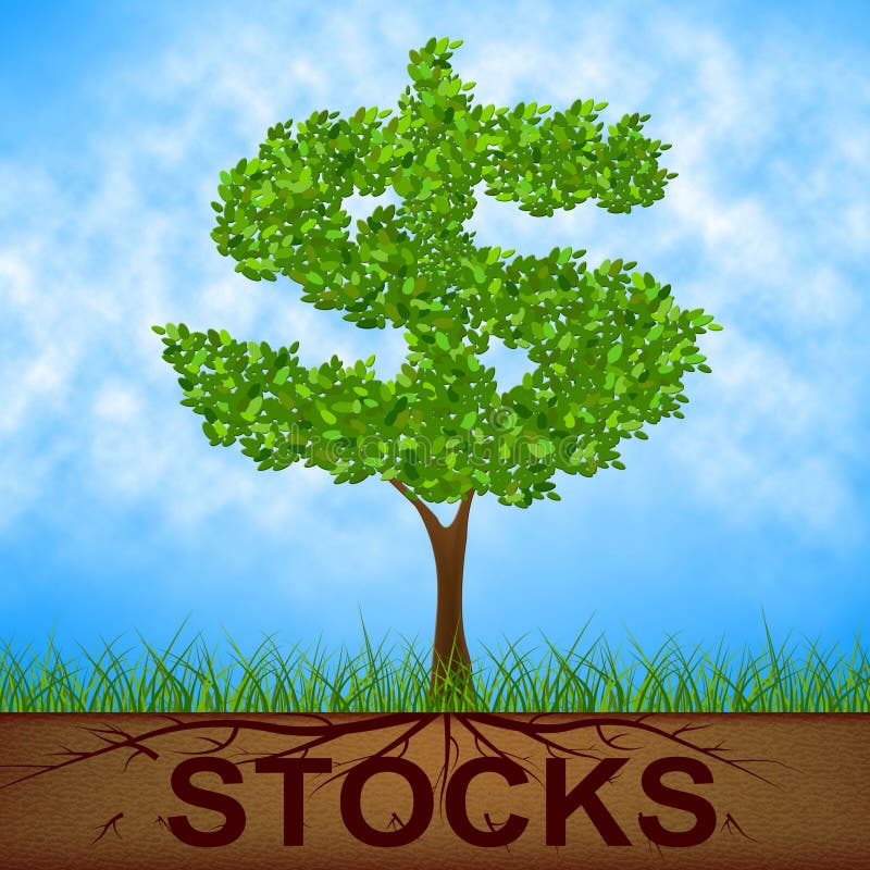 Investment Tree Indicates American Dollars and Branch Stock ...