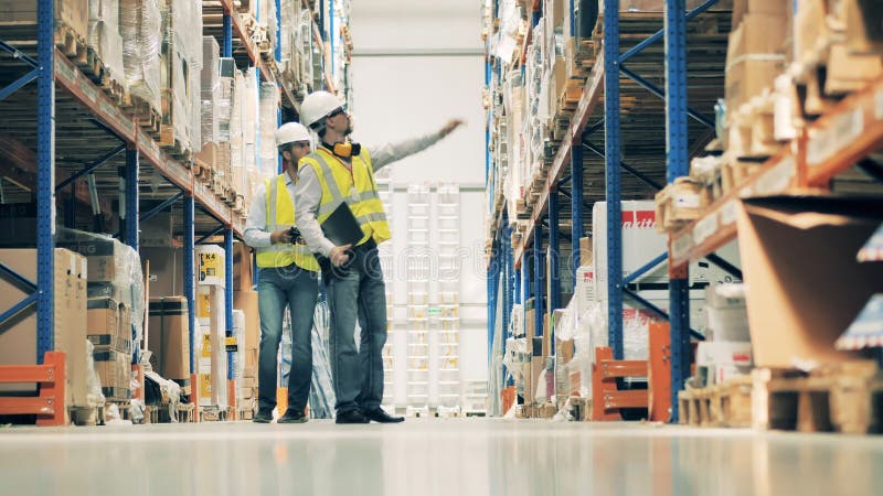 Warehouse Workers Analyzing Inventory Stock Video - Video of woman ...