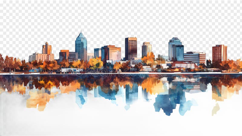 Stockton city skyline stock photo. Illustration of view - 341490942