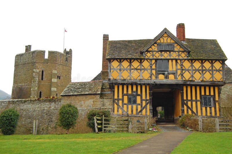 Stokesay Castle, Medieval Manor House, Shropshire, England Stock Photo ...