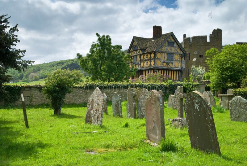 Stokesay Castle, Medieval Manor House, Shropshire, England Stock Photo ...