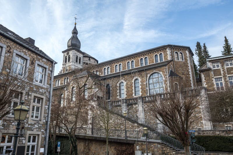 Stolberg De Oude Stad Van Het Rijnland Duitsland Stock Foto - Image of ...