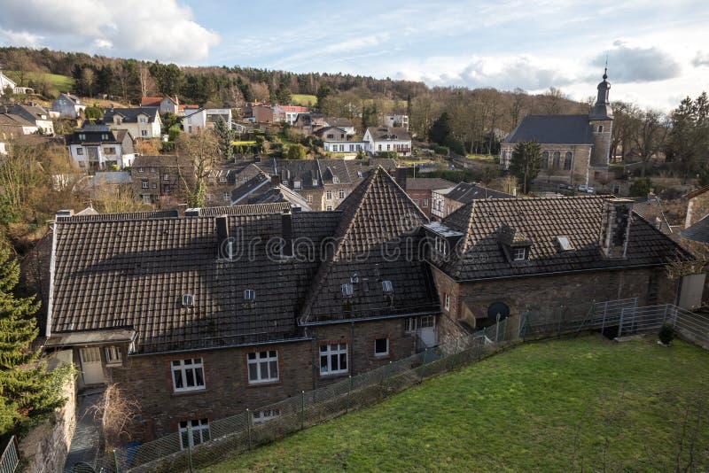 Stolberg Rheinland Townhall Germany Stock Photo - Image of blue ...