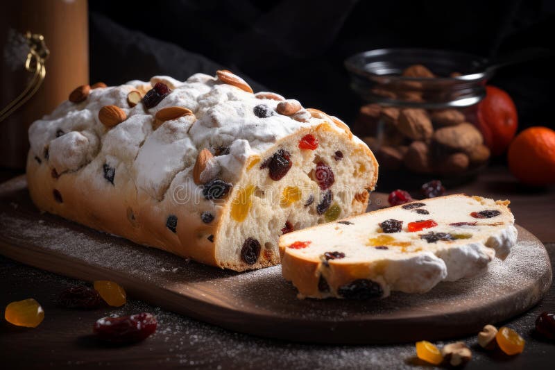 Stolen Christmas Bread. Generate Ai Stock Illustration - Illustration ...