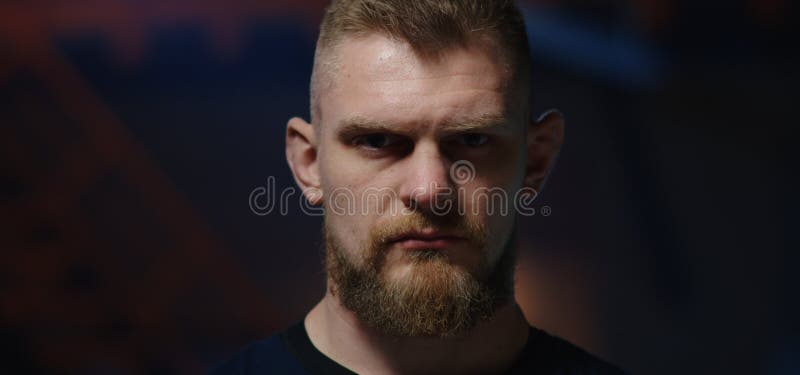 Stolid Young Man Looking at Camera Stock Image - Image of caucasian ...