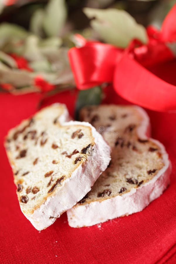 Stollen stock photo. Image of icing, sweet, food, raisins - 22061138