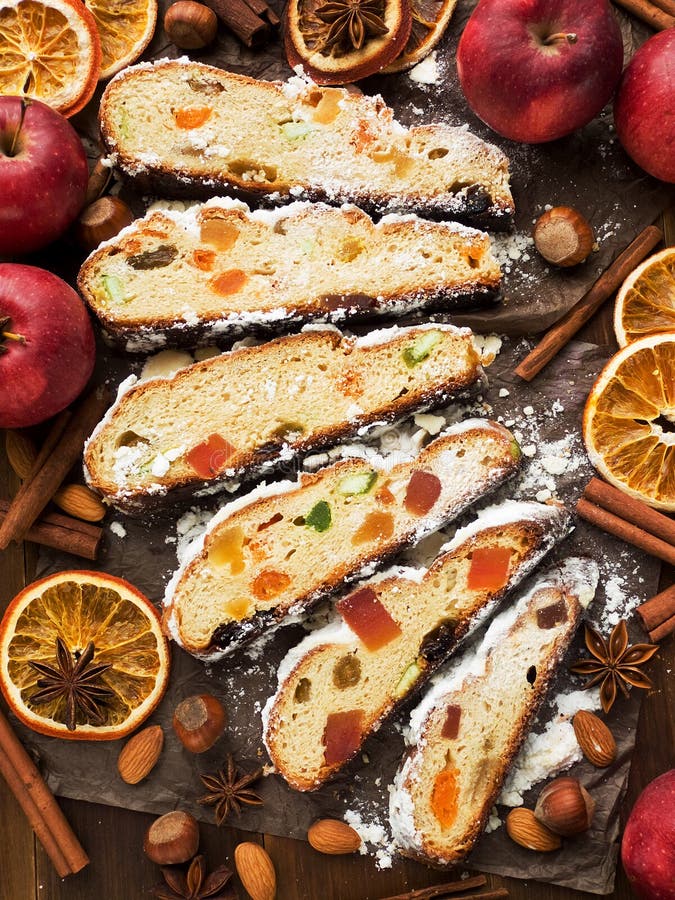 Stollen stock image. Image of food, golden, holiday, christmas - 27603547