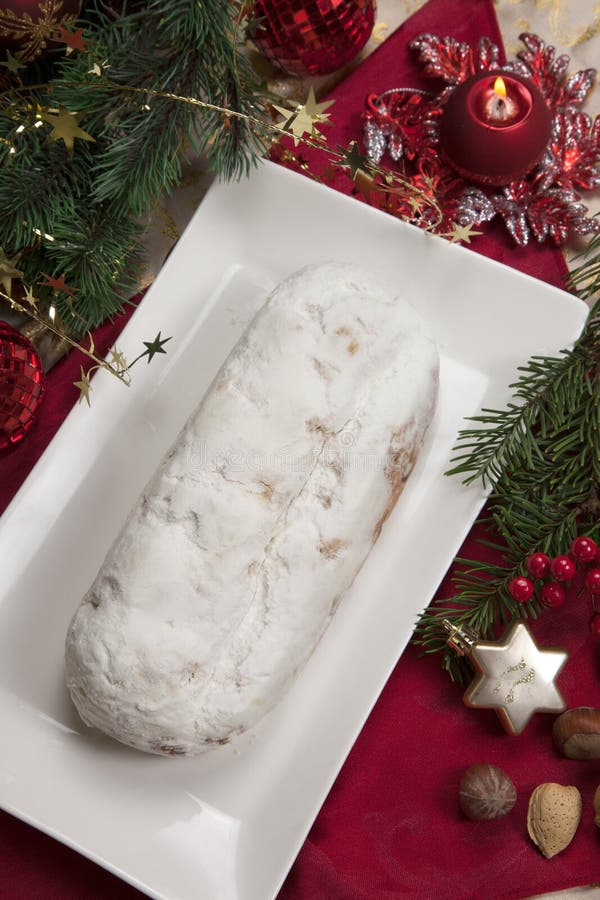 Stollen for Christmas stock photo. Image of baked, raisin - 33176830