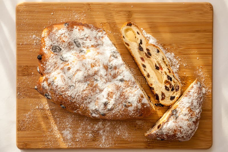 Stollen stock photo. Image of wood, current, cake, bread - 35618416