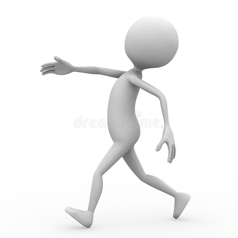 Stolt 3D-person stock illustrationer. Illustration av rörelse - 9603870