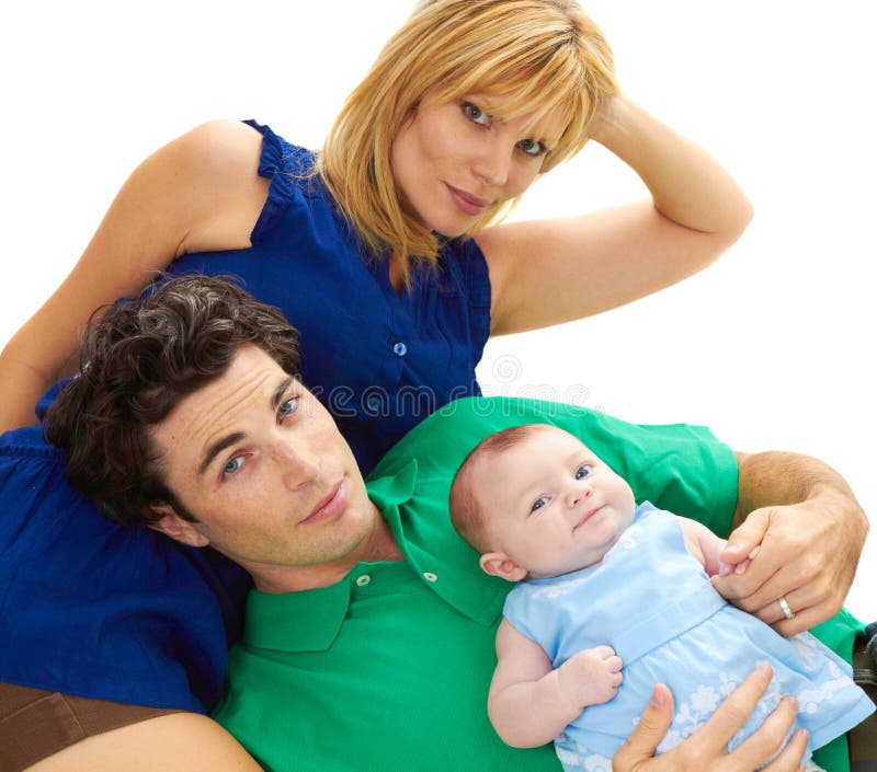 Stolze Junge Eltern Mit Baby Stockfoto - Bild von augen, familie: 30750236