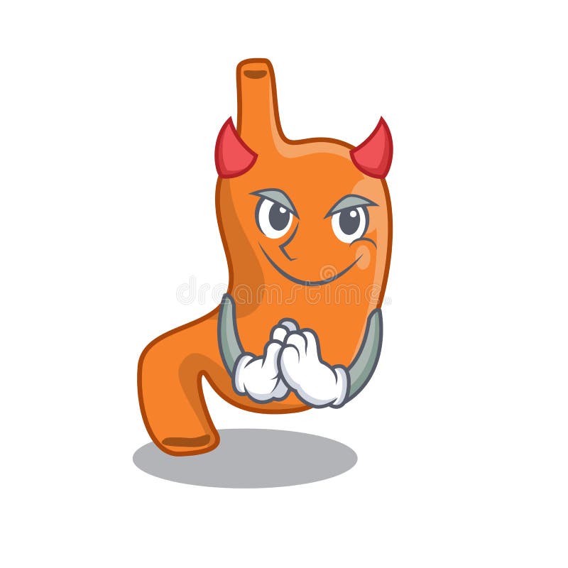 Angry Stomach Character Cartoon Mascot Stock Vector - Illustration of ...