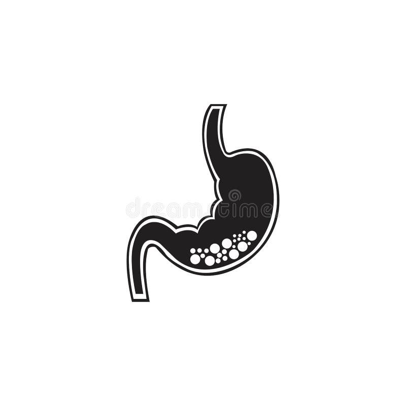 Stomach Icon Vector Illustration Template Stock Vector - Illustration ...