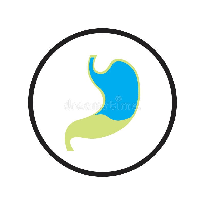 Stomach Icon Vector Illustration Template Stock Vector - Illustration ...