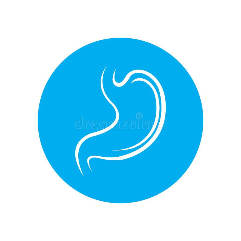 Stomach Icon Vector Illustration Template Stock Vector - Illustration ...
