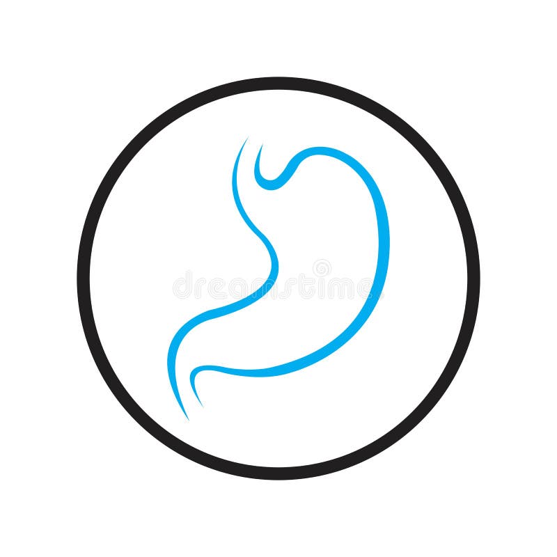 Stomach Icon Vector Illustration Template Stock Vector - Illustration ...