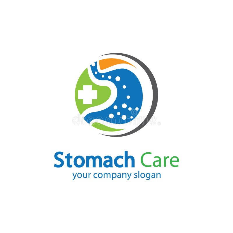 Stomach Logo Creative Vector Icon Stock Vector - Illustration of body ...