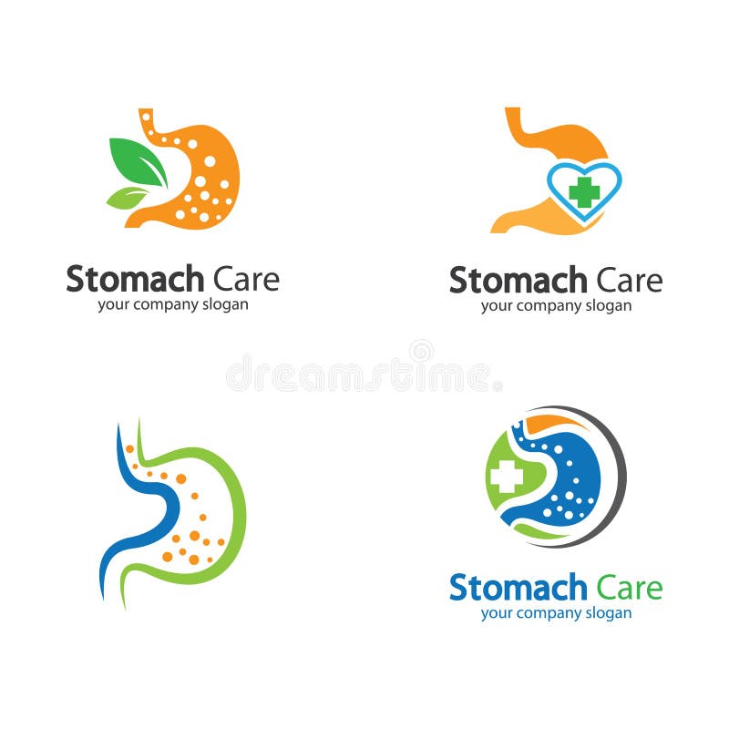 Stomach Logo Creative Vector Icon Stock Vector - Illustration of ...