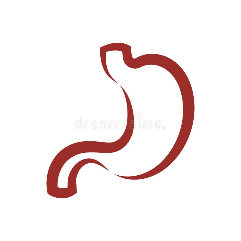 Stomach Logo Icon Illustration Vector Flat and Symbol Design Stock ...