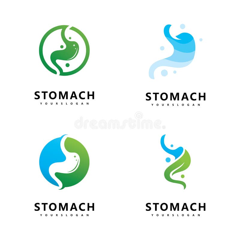 Stomach Logo Vector Design Template Stock Vector - Illustration of ...
