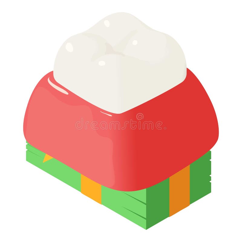 Stomatology Concept Icon Isometric Vector. Human Tooth Model on ...