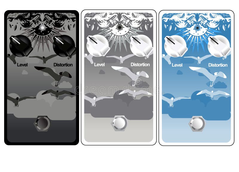 Stomp box design cover stock illustration. Illustration of stomp ...